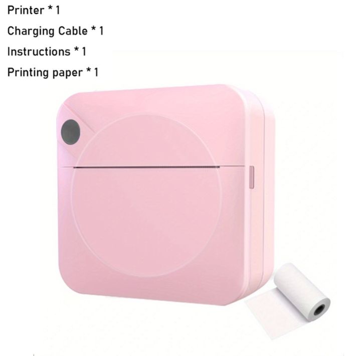 Mini Printer For Mobile Bluetooth Portable Photo Printing Wireless ...