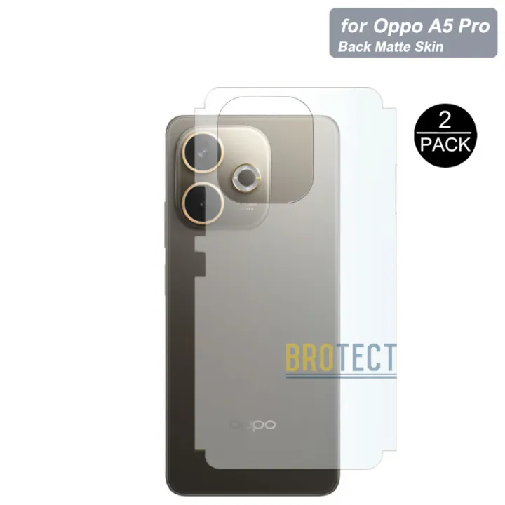2 Pcs Oppo A5 Pro Back Matte Protector Soft Skin Sheet Film Protection ...