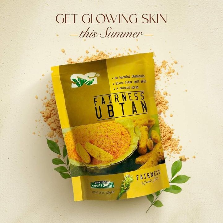 Fairness Ubtan Pouch 100gm - Ubtan Face Pack, Reduces Spots & Makes ...