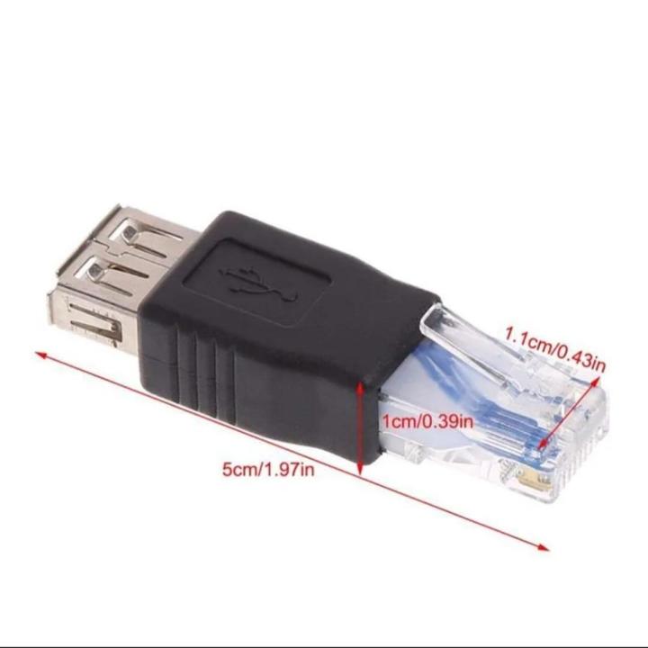 USB A Female to Female Cable RJ45 Revolution Adapter RJ45 to USB AF ...