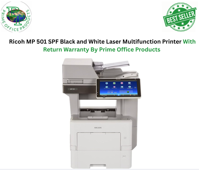 Ricoh MP 501 SPF Black and White Laser Multifunction Printer With ...