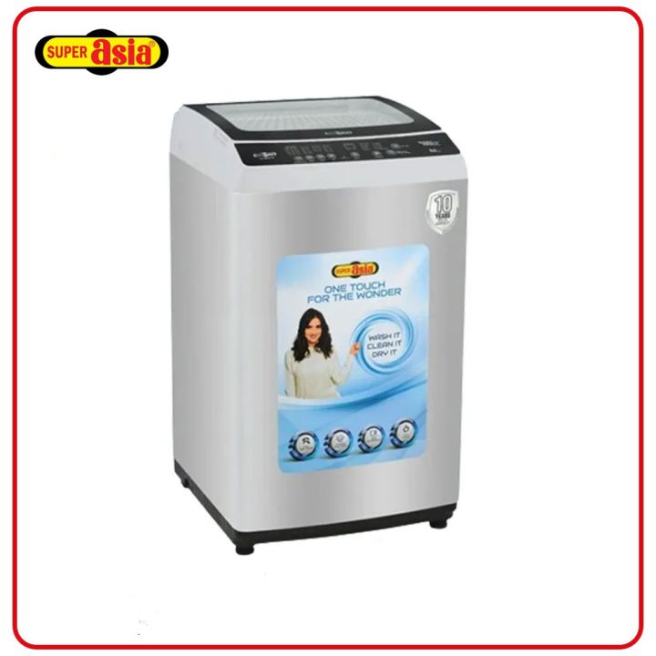 Super Asia Washing Machine SA 809(G)Fully Automatic Top Load 9 KG Brand ...