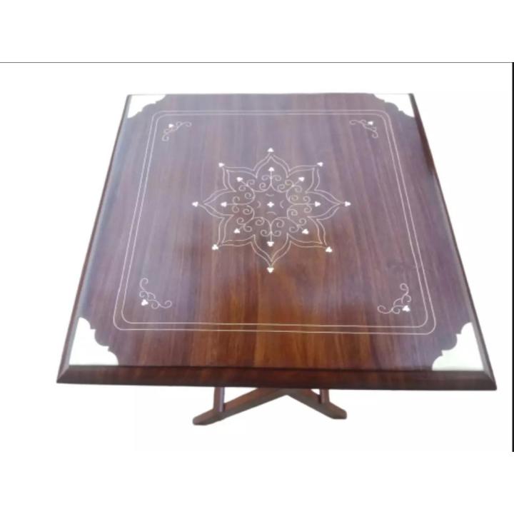 Chinyoti Solid Sheesham Wood Foldable Table Home Decor Set of 1 Side ...