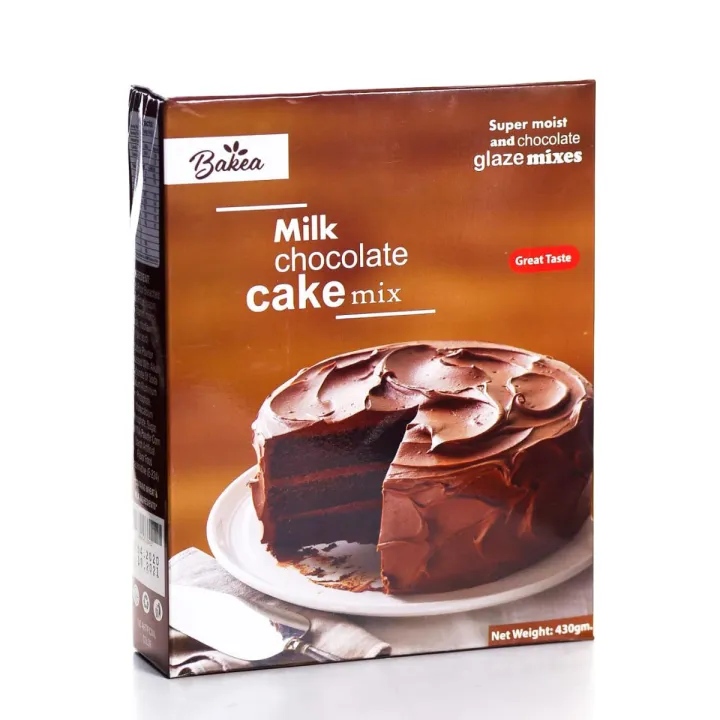 BAKEA MILK CHOCOLATE CAKE MIX – 430GM | Daraz.pk