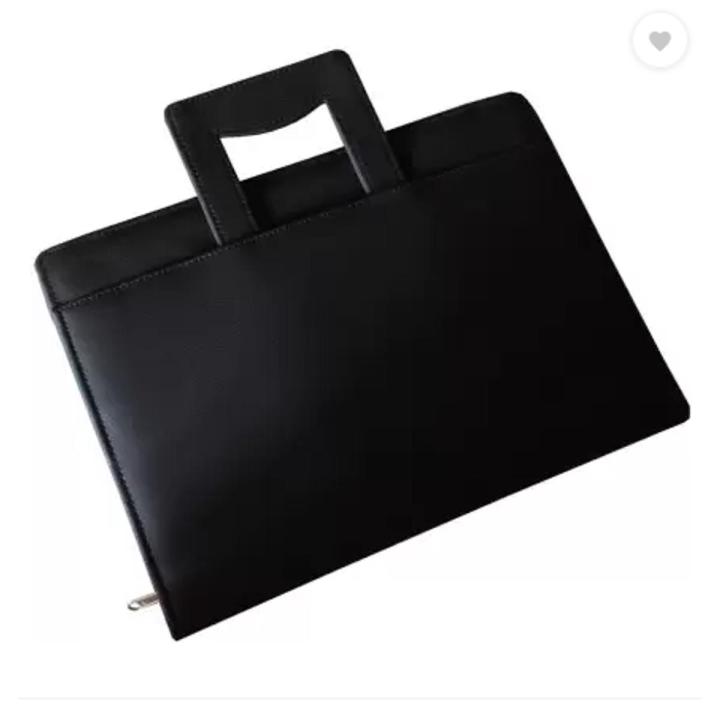 A4 Size Pu Leather Heights File Folder Bag for Men portfolio conference ...