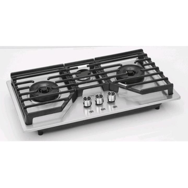 STONE GAS model (273 SSDH) stainless steel Hob with IRON Burners - Auto ...