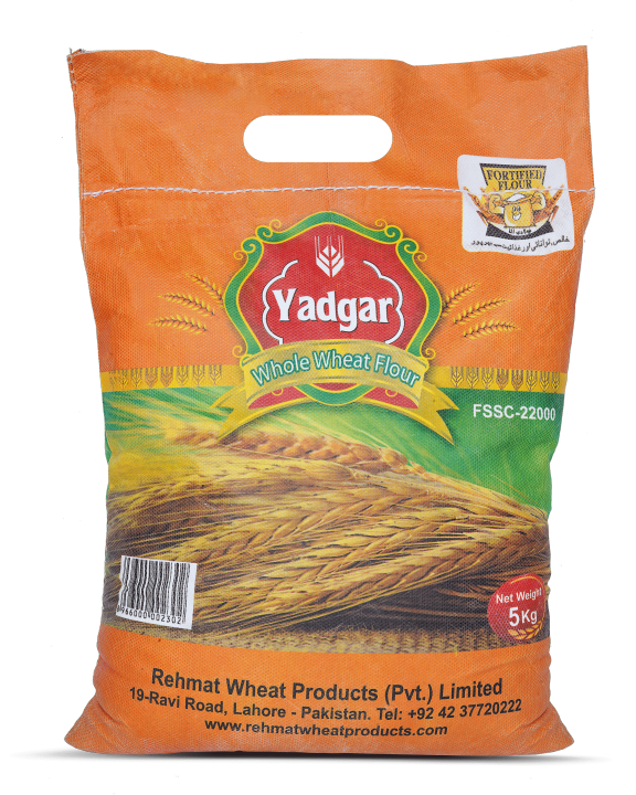 YADGAR WHOLE WHEAT FLOUR (05 KG) || CHAKKI ATTA | Daraz.pk