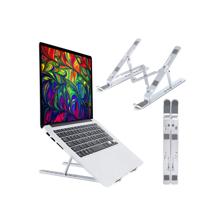 Metal Laptop Folding Stand - Adjustable & Portable | Strong Metal ...