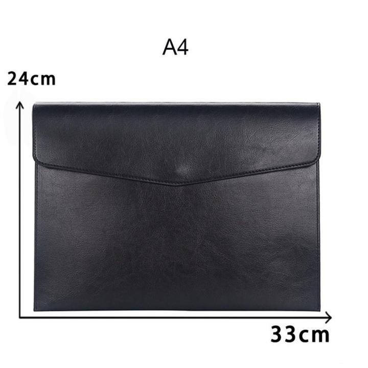 Leather Briefcase Folder Document Storage Bag Fashion Briefcase ...