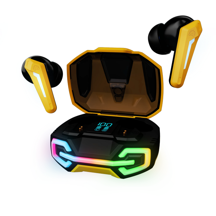 Audionic® Airbud Battlebuds Neo Quad Mic ANC Wireless Earbuds, Gaming ...