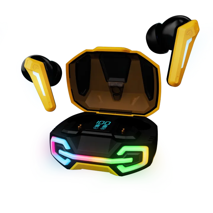 Audionic® Airbud Battlebuds Neo Quad Mic ANC Wireless Earbuds, Gaming ...