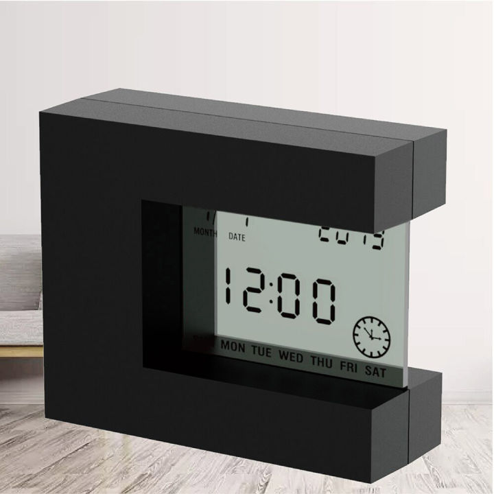 Transparent Screen Digital Clock Date Day Time Year LCD Display ...