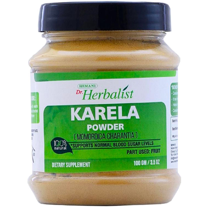 𝗛𝗘𝗠𝗔𝗡𝗜 𝗟𝗜𝗩𝗘 𝗡𝗔𝗧𝗨𝗥𝗔𝗟 - KARELA POWDER 150ML | Daraz.pk
