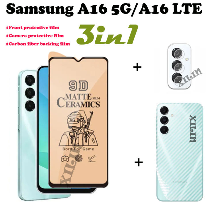 3IN1For Samsung Galaxy A16 4G 5G 2024 Galaxy A16 LTE Full Screen Soft ...