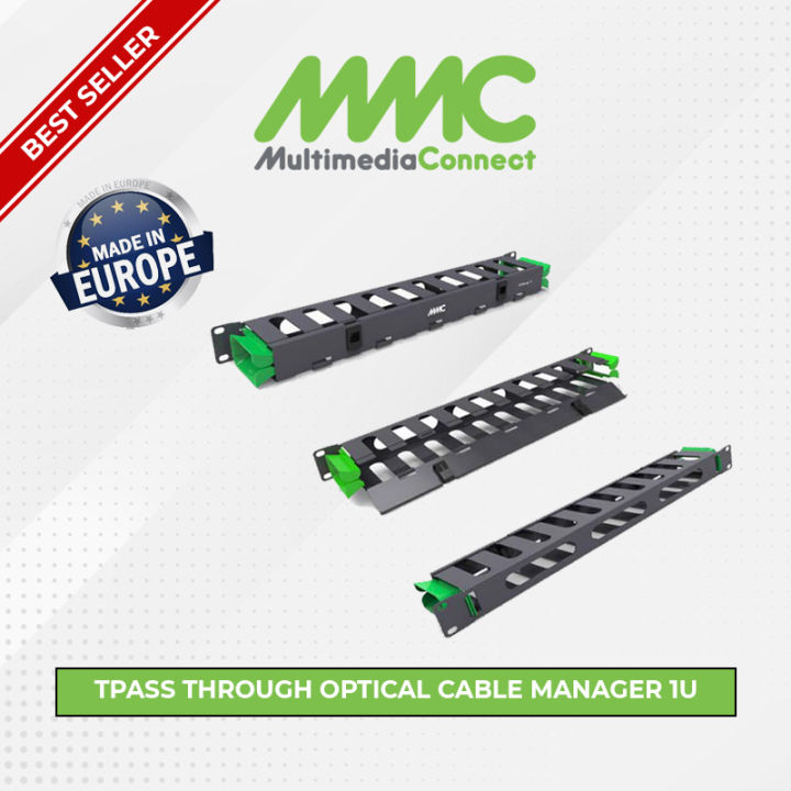 19 Inch Cable Management Panel, 19 Inch Rackmount Cable Manager, Metal ...