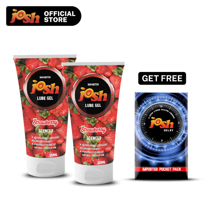 Josh Bundle Pack - Buy Two Strawberry Lube and get Free Delay 3s Condom ...