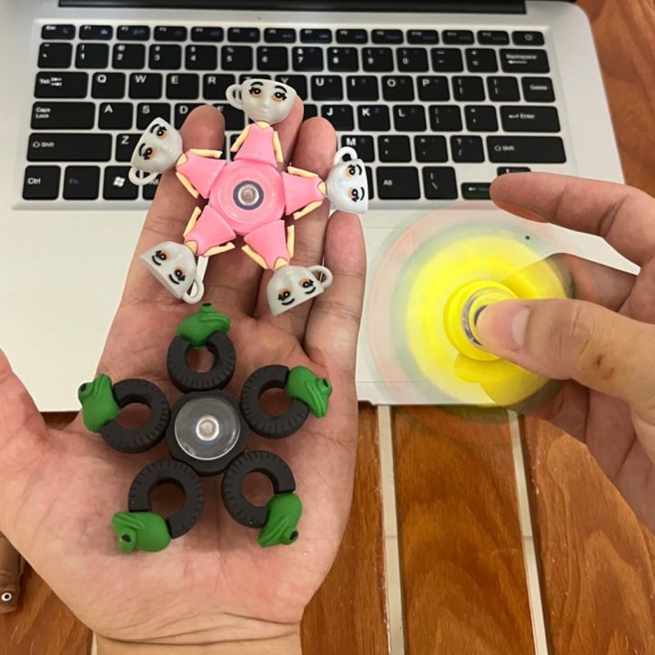 Interesting PVC Fidget Spinner Italian Brainrot Tung Deformed Hand ...