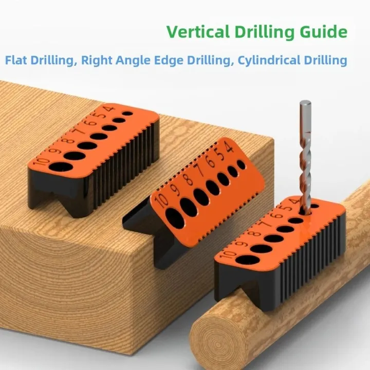 Durable Handheld Drill Guide 4 to 10mm Non-Slip Wood Doweling Hole ...
