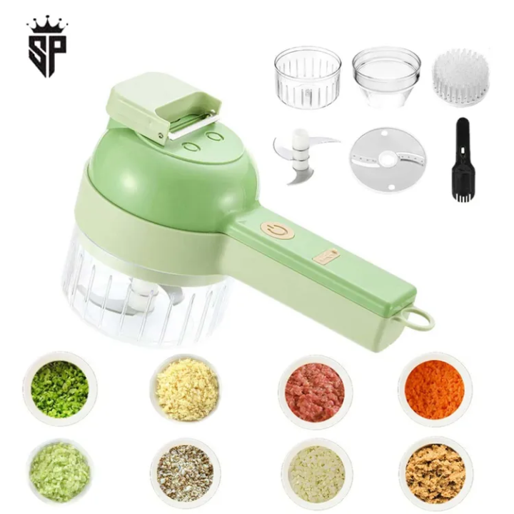 4 in 1 USB Chargeable Electric Chopper 250ml | Portable Wireless ...