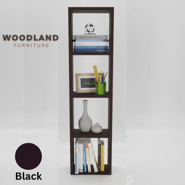 Wood land Doric 4 Shelf Multipurpose Open Book rack Book Shelf | Daraz.pk