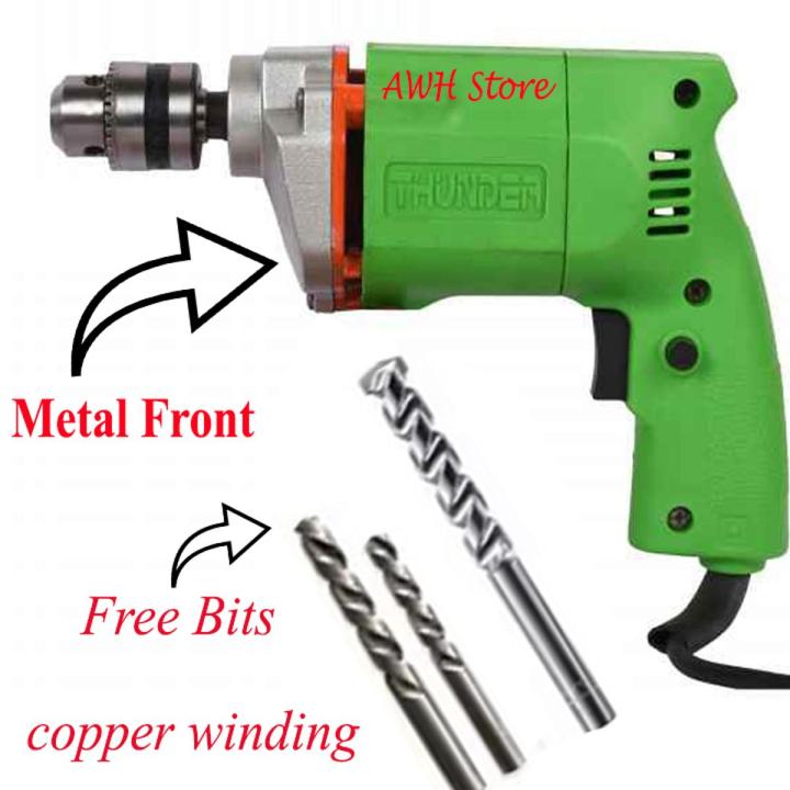 Electric Drill Machine With Metal Front With Drill Machine Bits Drill ...