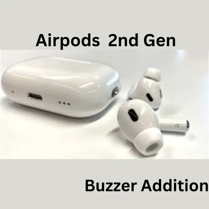 Airpods Pro 2, Airpods Pro 2nd Gen With Buzzer Wireless Bluetooth ...