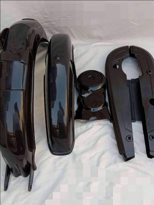 Pack of 4 Plastic Mudguards plus chain cover and enjine cover (magnet ...
