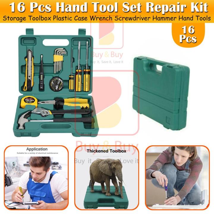 16 Piece Hardware Tool Set Carbon Steel Vehicle Maintenance Kit ...