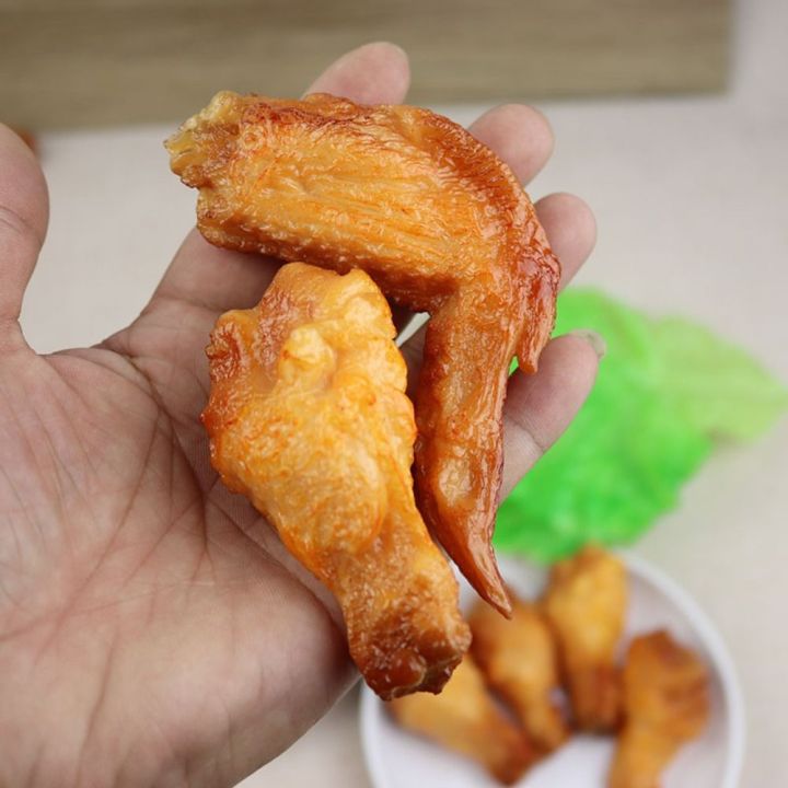 Kid Gift Food Model Simulation Fried Chicken Wings Roast Chicken ...
