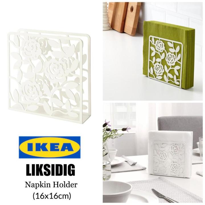 IKEA LIKSIDIG Napkin holder/Tissue holder, white, 16x16 cm | Daraz.pk
