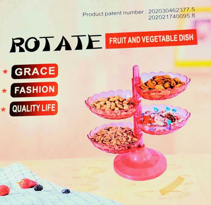 Rotate dry food tower 4 in one | Daraz.pk