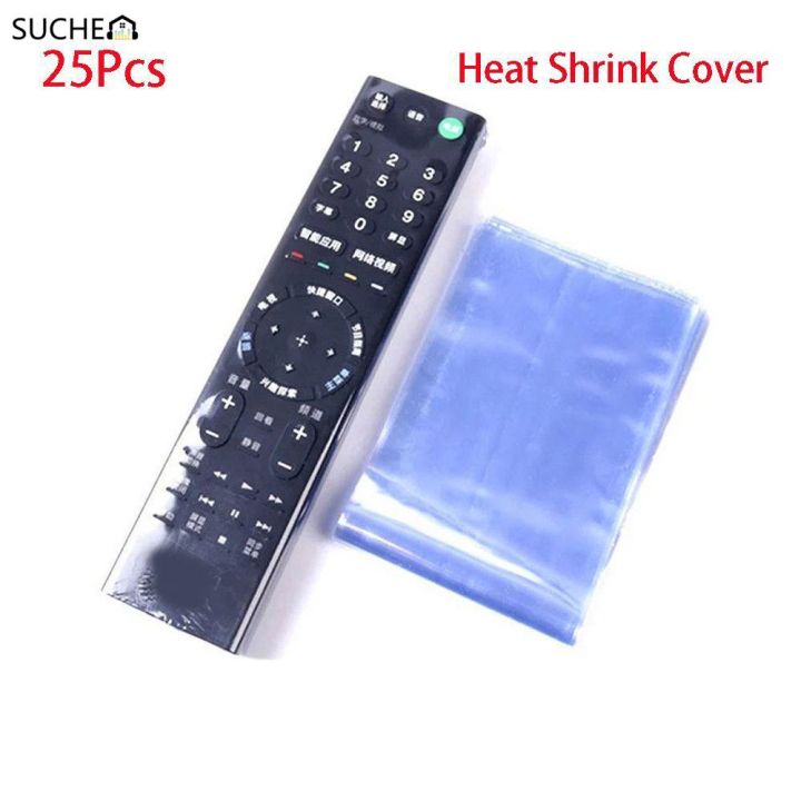 SUCHEN 25Pcs Household Heat Shrink Cover Dust Film Cover Remote Control ...