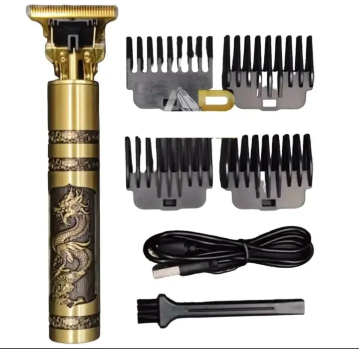 PROFESSIONAL VINTAGE t9 DRAGON STYLE TRIMMER FOR MEN, Usb Rechargeable ...