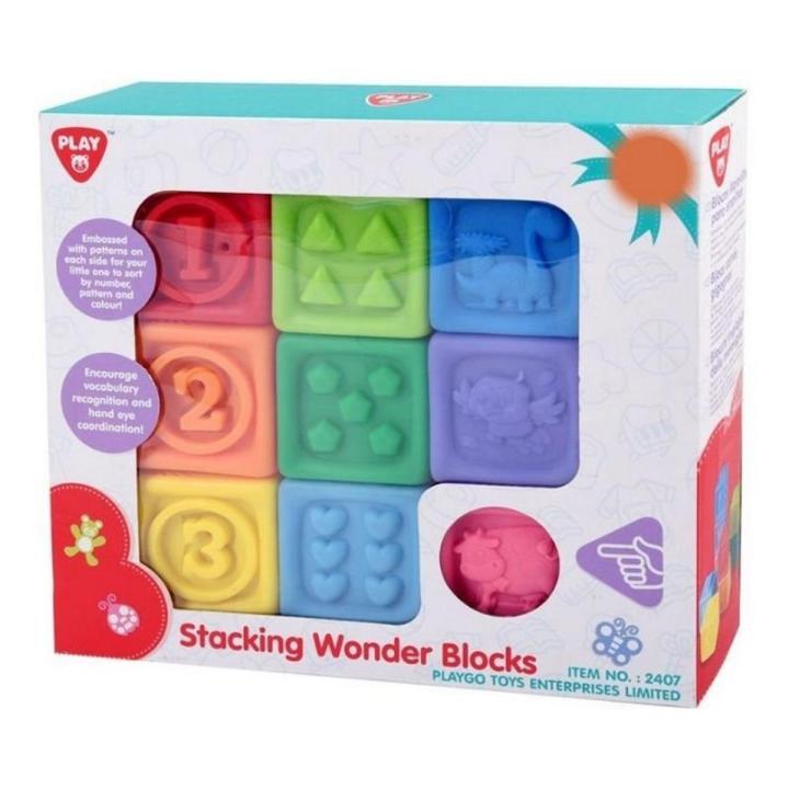 PLAYGO: STACKING WONDER BLOCKS (2407) | Daraz.pk