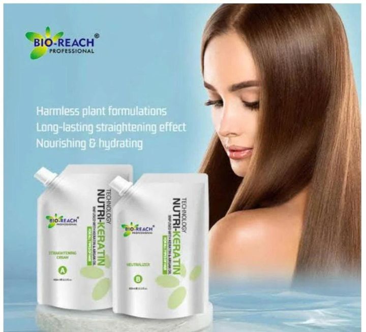 BIO-REACH Hair Straightening Permanent Keratin Nutri Hair Cream ...
