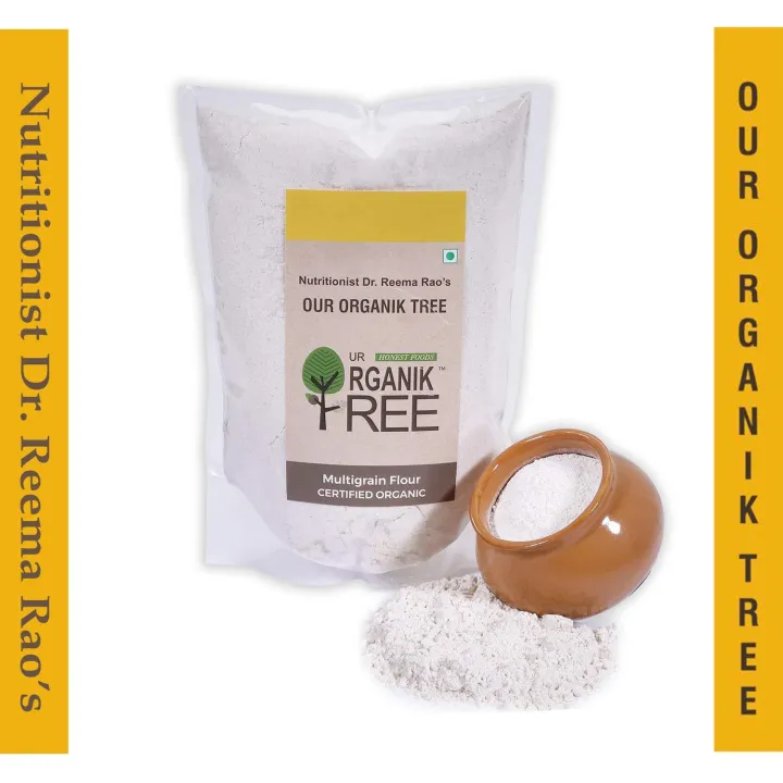 Our Organik Tree ORGANIC Multigrain Flour (With Amaranth) 450gms | Daraz.pk