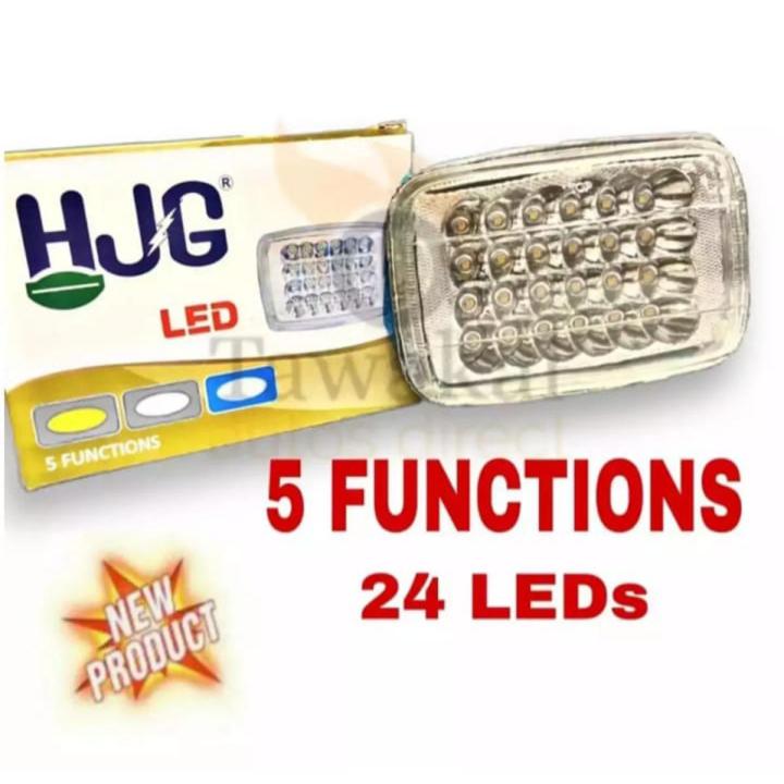 24 LED Super Bright Headlight with 5 Function Fog Light Flasher ...
