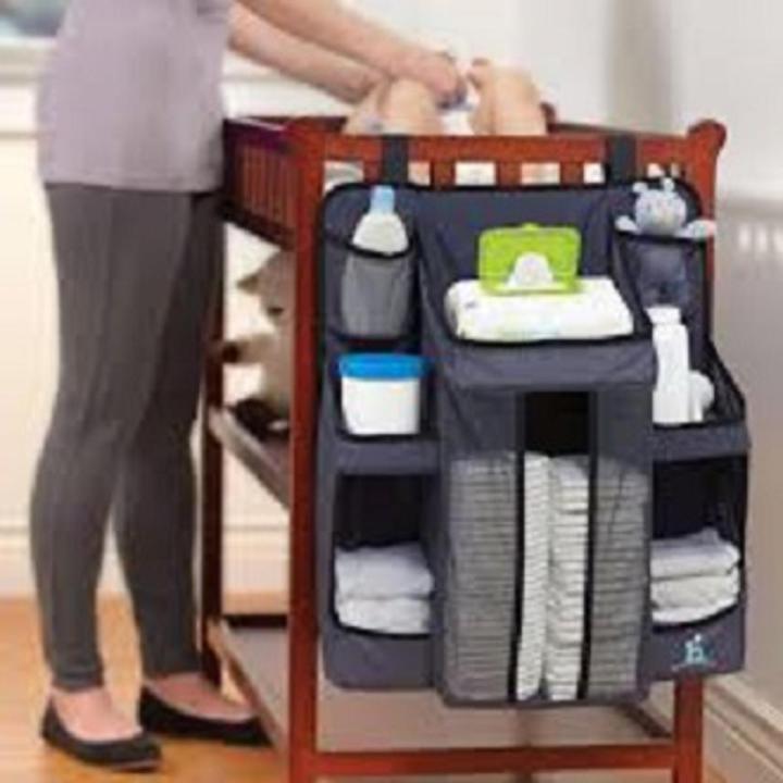 Nursery Organizer and Baby Diaper Caddy Hanging Diaper Organization ...
