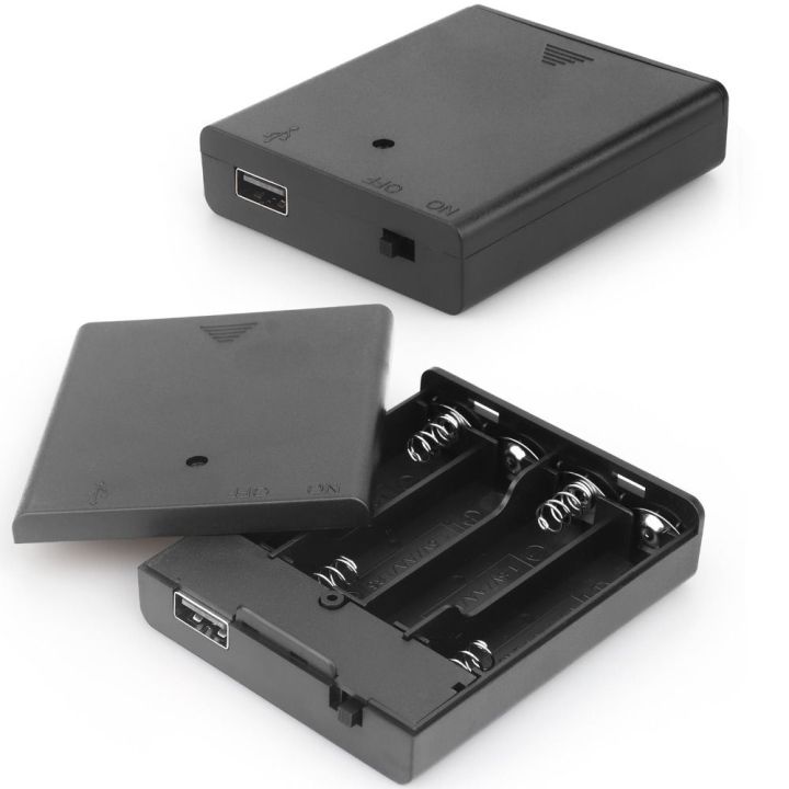 Portable AA Battery USB Battery Pack 5V Output Universal Power Supply ...
