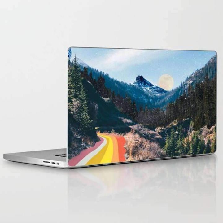 Personalized printed custom laptop skins - LAPTOP SKIN MOUNTAIN COLLAGE ...