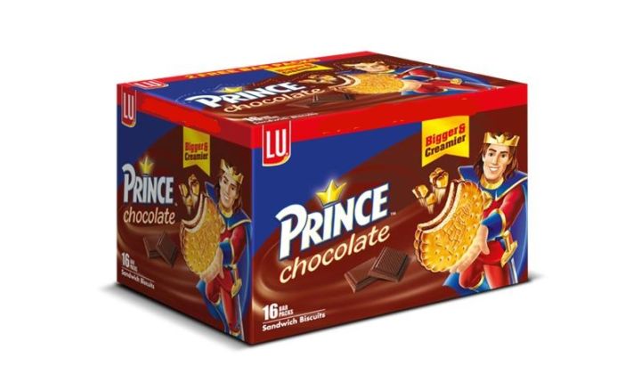Prince Chocolate Sandwich Biscuits Bigger & Creamier (Pack of 16 ...