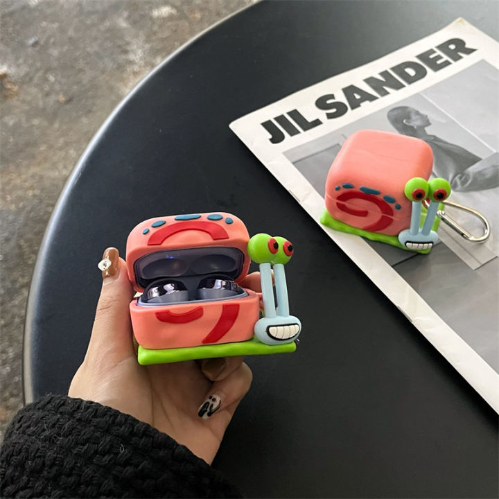 3D Snail Cute Cartoon Bluetooth Earphone Case For Samsung Galaxy Buds 2 ...