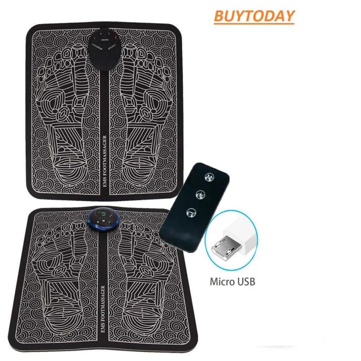 BuyToday EMS Foot Massager Pad Improve Blood Circulation Relieve Ache ...