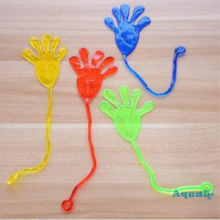 Novelty Elastic Sticky Squishy Slap Hands Palm Toy Children Kid Party ...