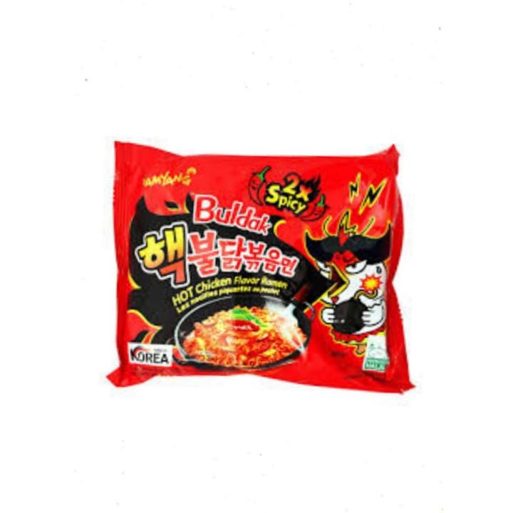 Samyaang 2X SPICY, FIRE NOODLES (RED, 2 X SPICY) Imported Korean ...