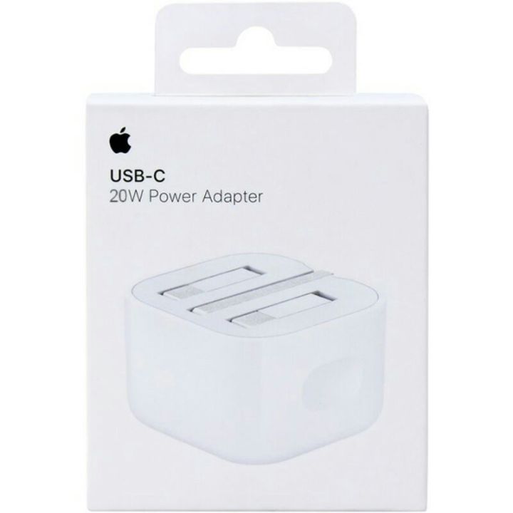 APPLE 20W USB-C 3-PIN POWER ADAPTER WITH FOLDING PINS - FAST CHARGER ...