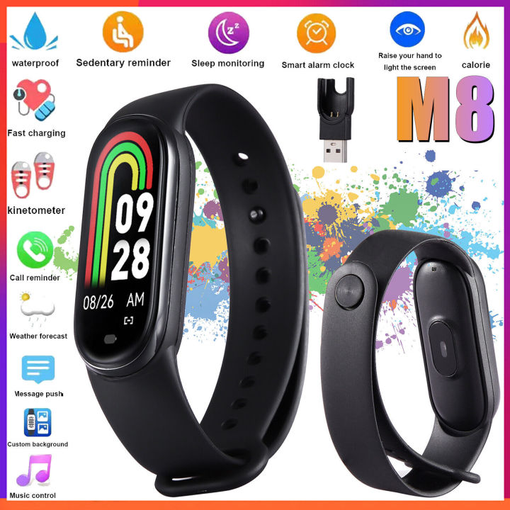 M8 Smart Band - Sleep Monitoring Sport Bracelet, IP67 | Daraz.pk