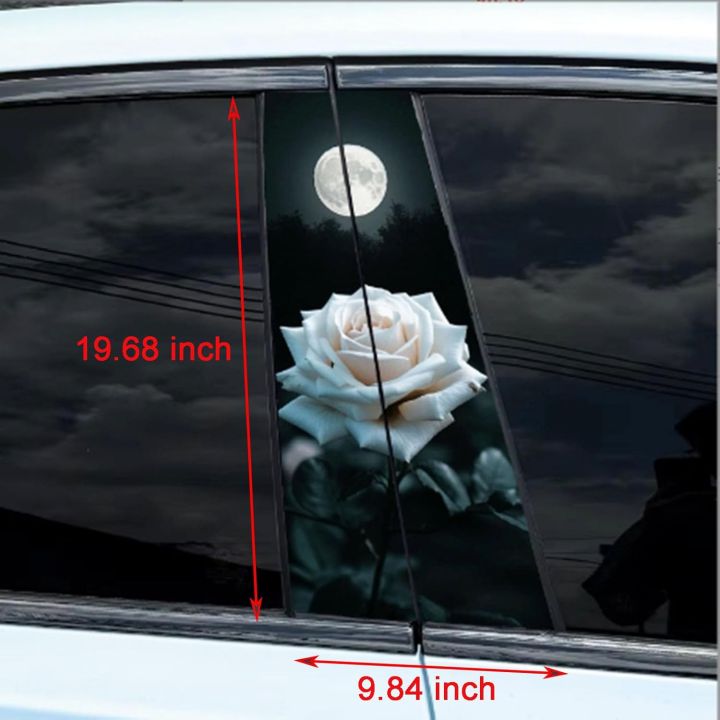 2pcs/1set Car B Pillar Sticker Decal Upgraded Vinyl Car Decals Body ...
