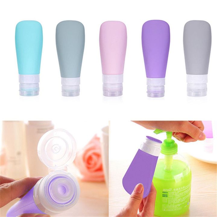 Shower Gel Refillable Hand Washing Empty Bottles Silicone Bottle ...