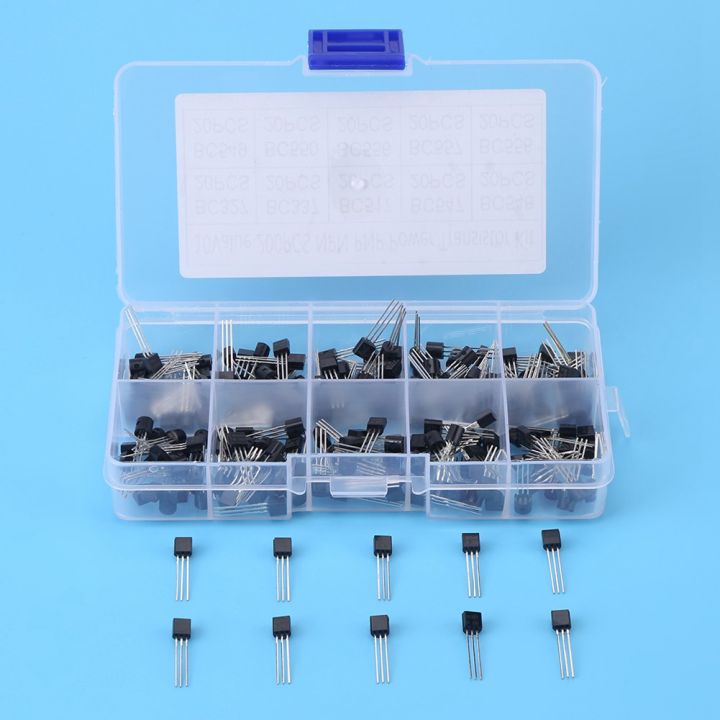 200pcs 10 Values NPN PNP TO-92 BC327-BC558 Transistor Assortment DIY Kit | Daraz.pk